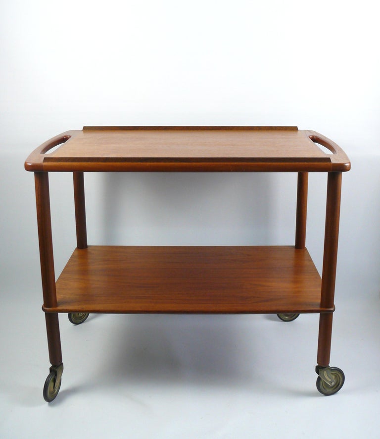 Serving Trolley, Side Table, Danish Design, 1960s For Sale at 1stDibs