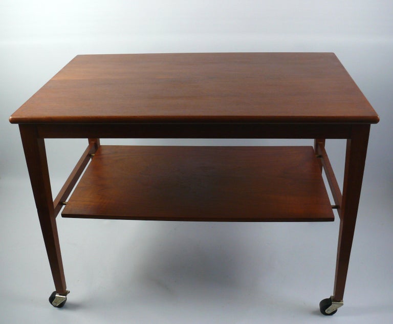 Serving Trolley, Side Table, Danish Design, 1960s For Sale at 1stDibs