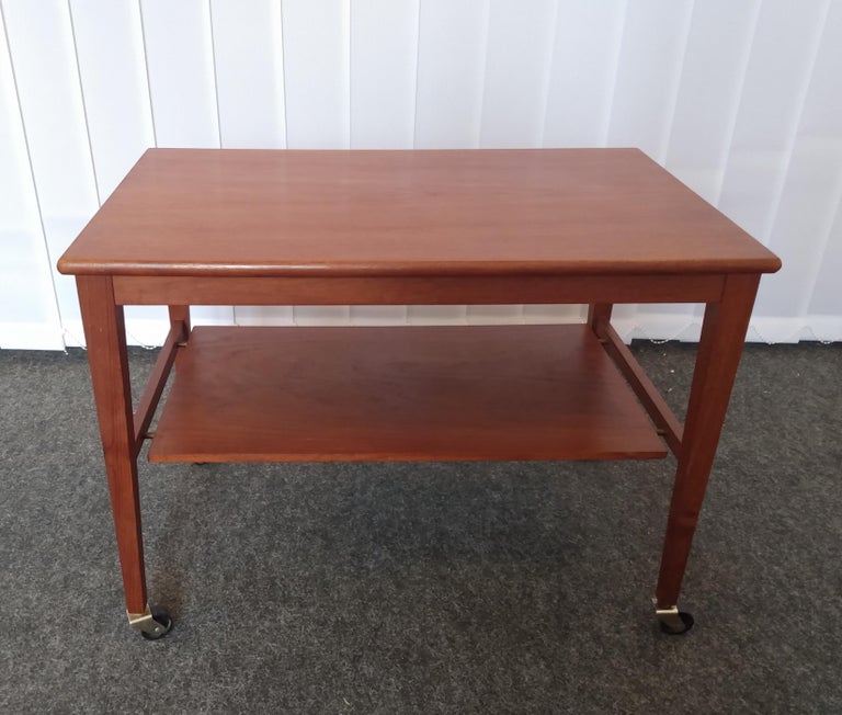 Serving Trolley, Side Table, Danish Design, 1960s For Sale at 1stDibs