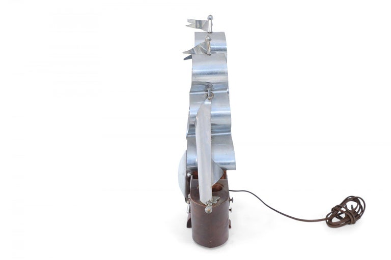 Sessions United Mid-Century Clipper Ship Electrified Table Clock For ...