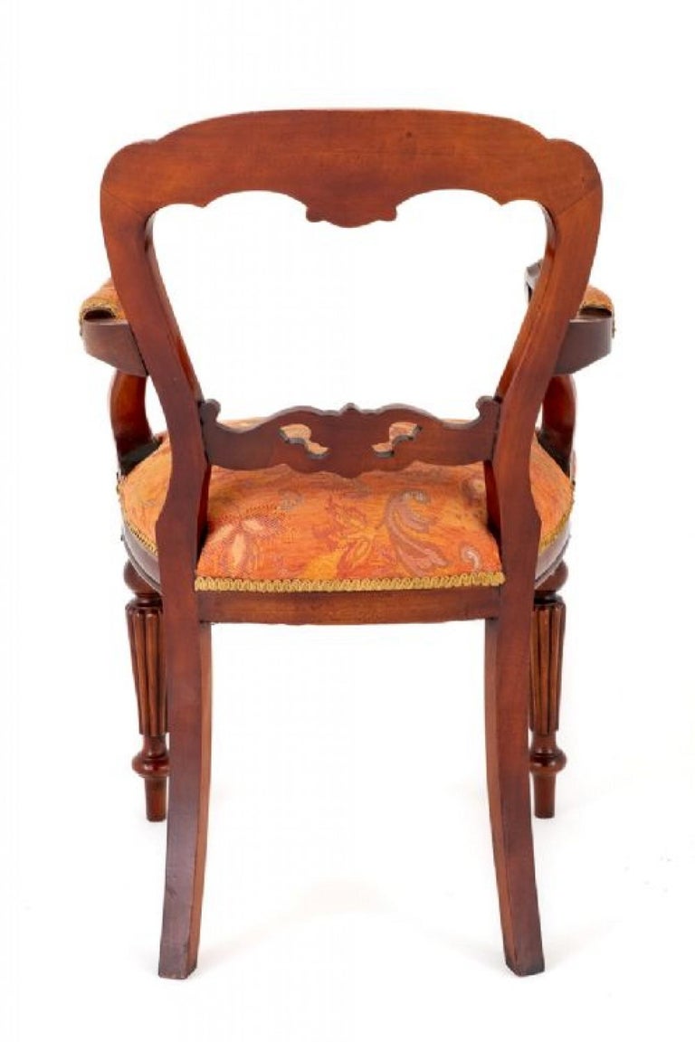 Set 10 Balloon Back Chairs Victorian Dining For Sale at 1stDibs