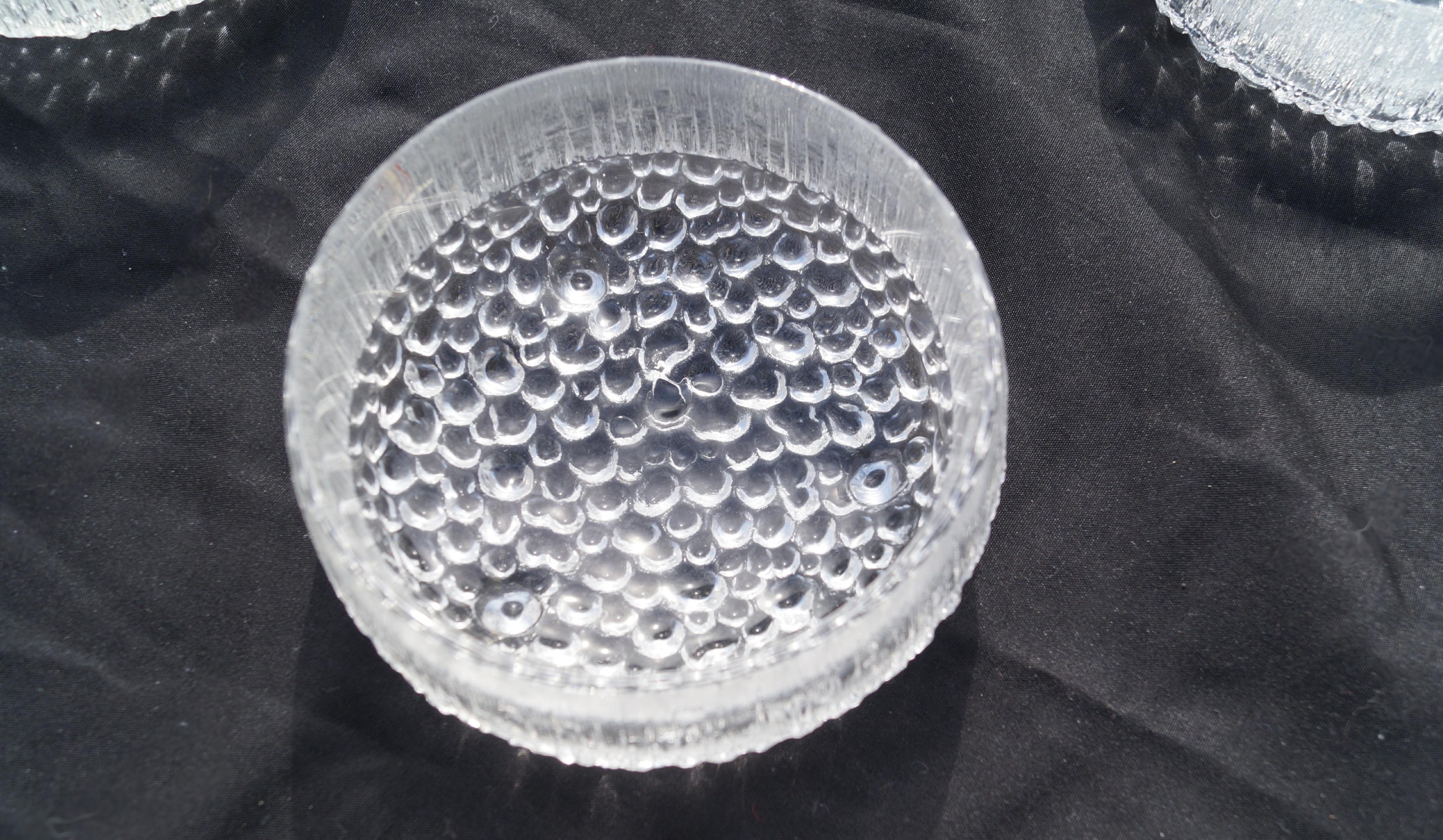 Set 14 Tapio Wirkkala Ultima Thule Glass Dessert Bowls and Serving Bowl ...