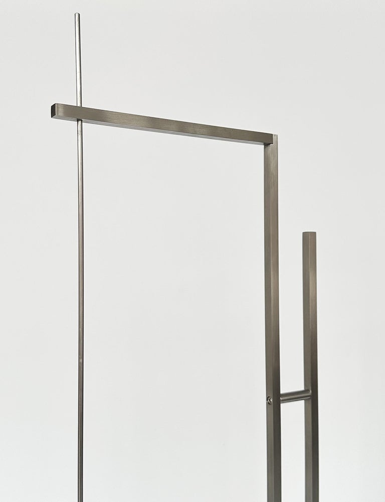 Set 2 David Zelman Steel Architectural Candlesticks For Sale at 1stDibs