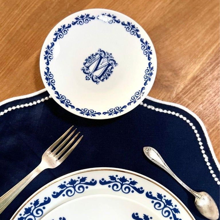 Set 2 Pcs Plates Ornements Collection Maison Manoï Limoges Porcelain ...