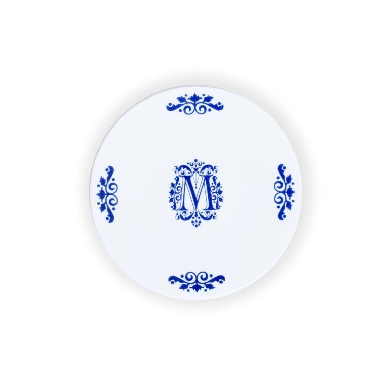 Set 2 pcs plates Ornements collection Maison Manoï Limoges porcelain ...