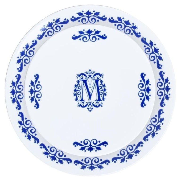 Set 2 pcs plates Ornements collection Maison Manoï Limoges porcelain ...