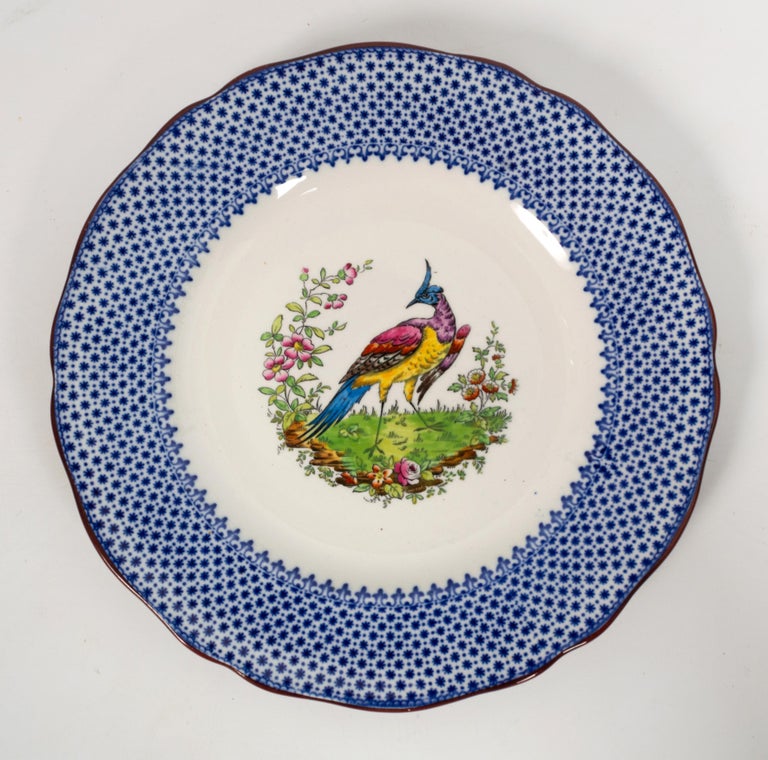 Set 3 Antique English Copeland Spode Chelsea Fantasy Bird Plates, circa ...