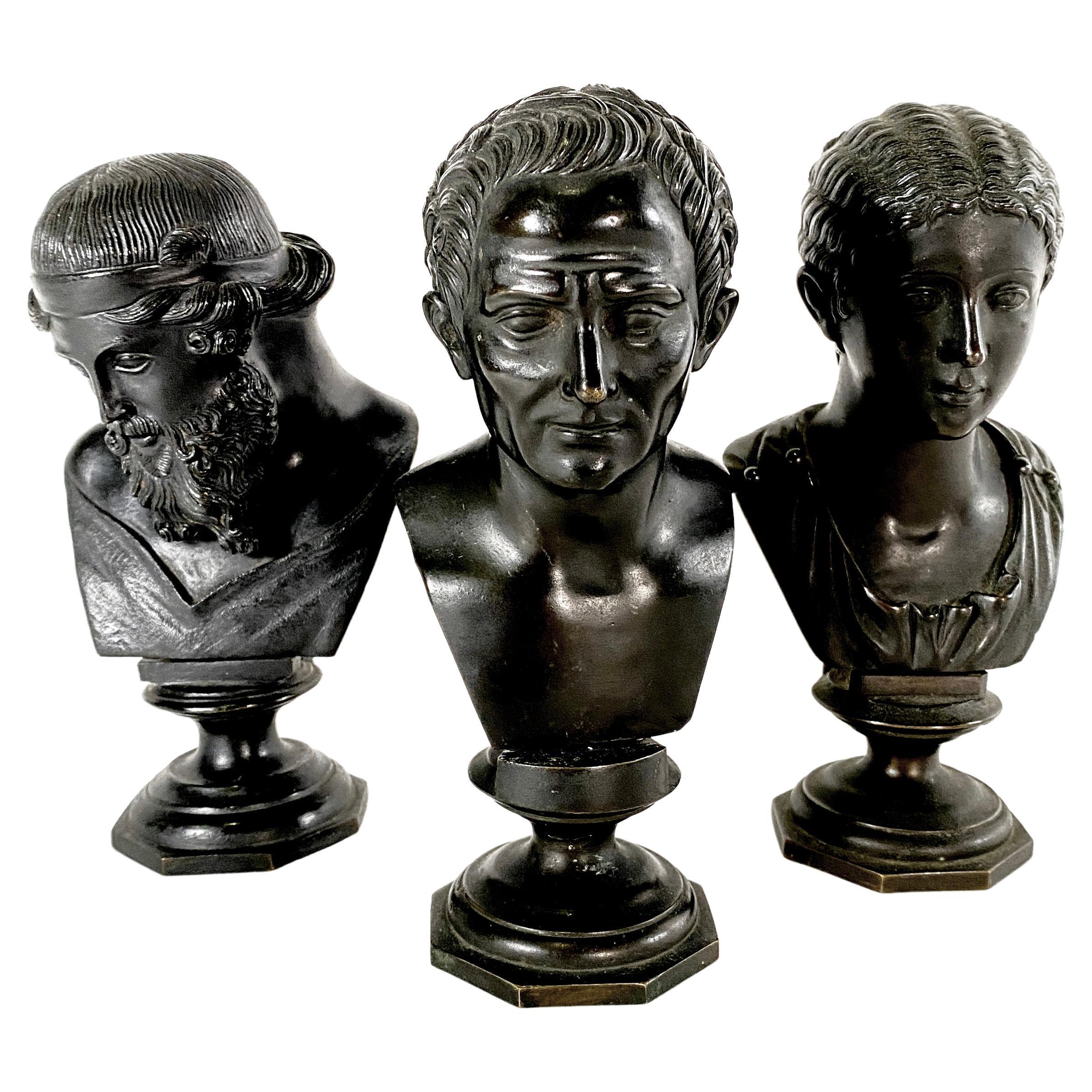 Exquisite French Patinated Bronze Bust of Emperor Napoleon I, after ...