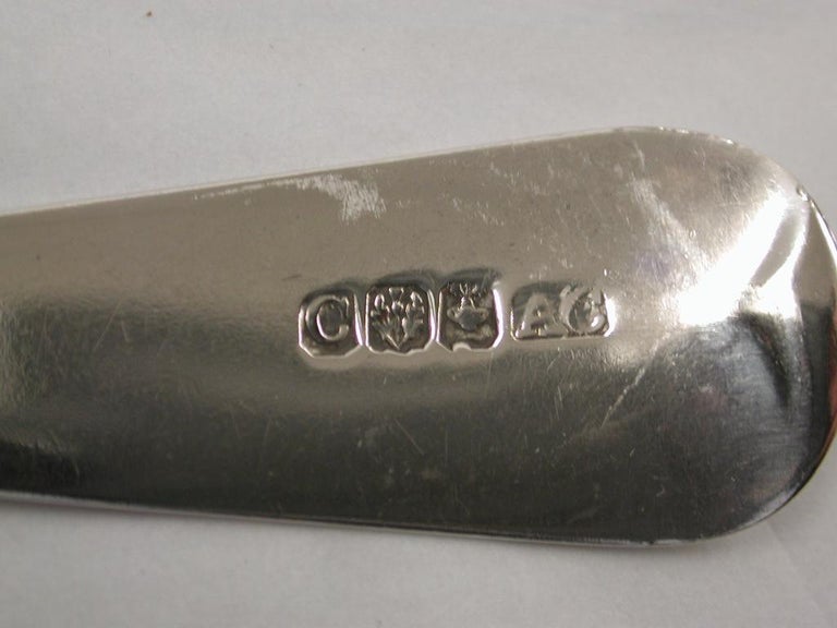 Set 4 Antique Dundee Silver Fiddle Teaspoons, Dated circa 1810 ...