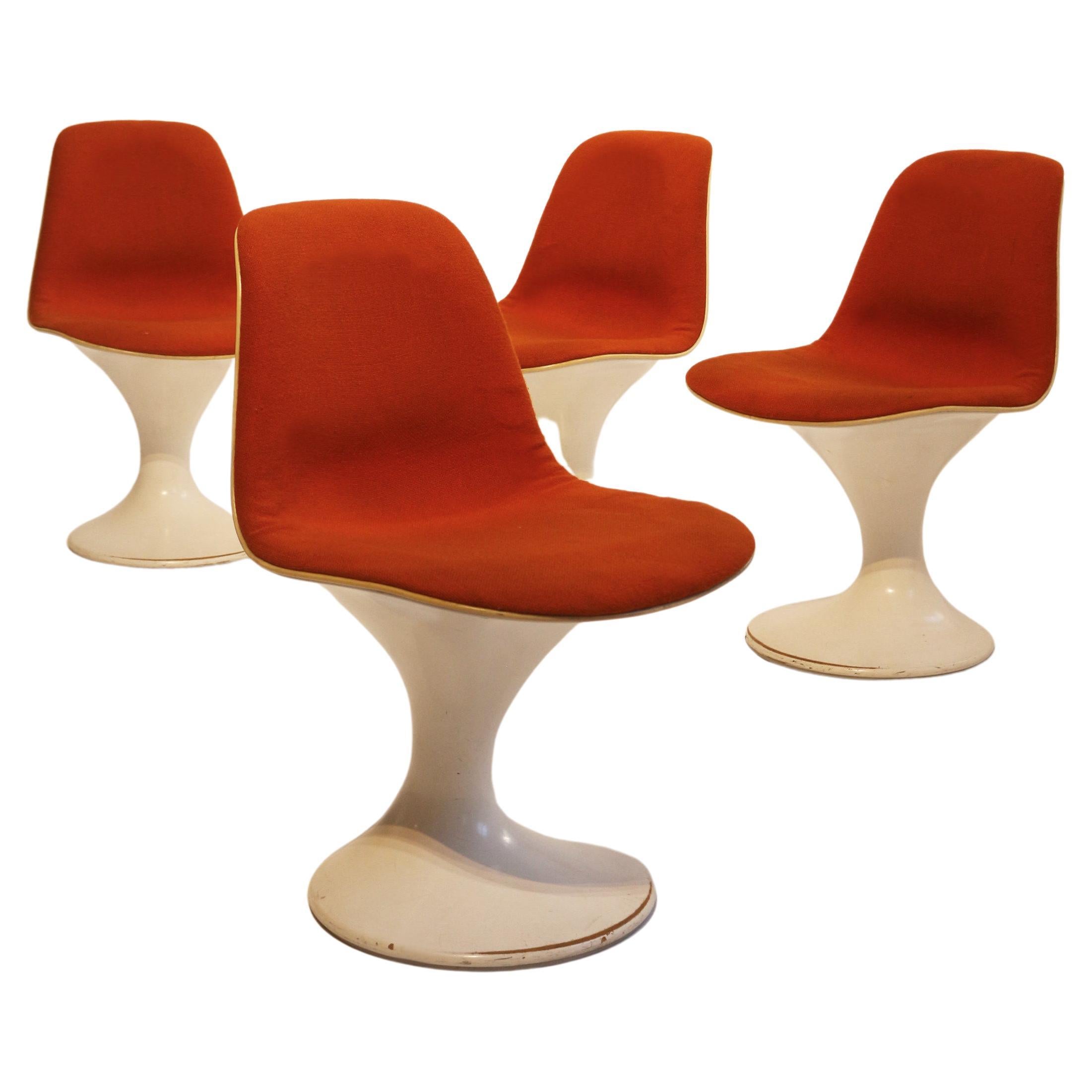 Set of Four Orbit Dining Chairs by Farner and Grunder for Herman Miller ...