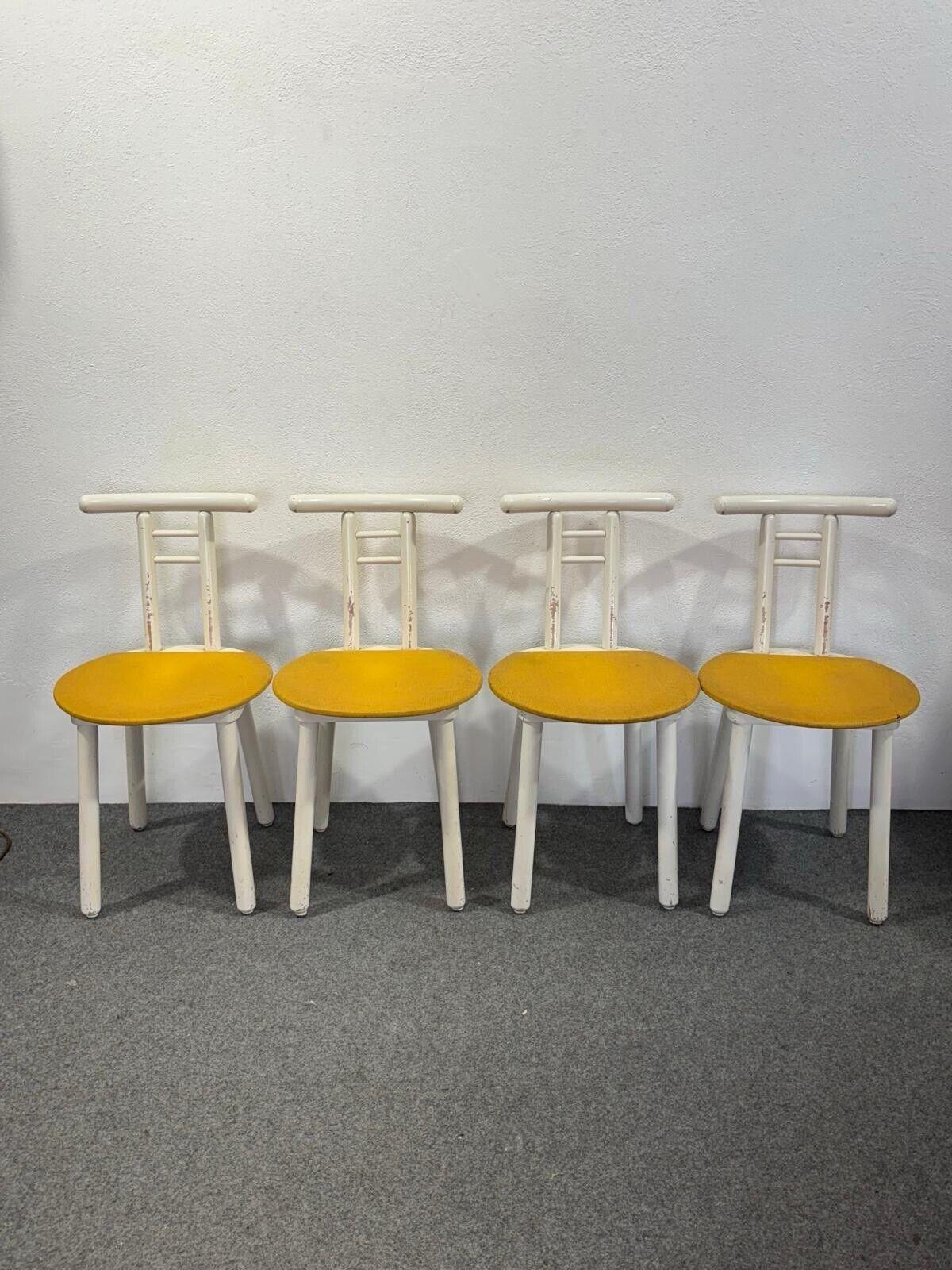 Set 4 chairs Postmodern Memphis Style Italian Design 1980's For Sale at ...