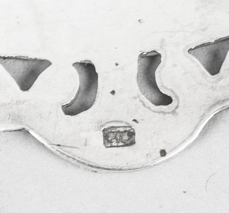 Set of 4 Sterling Silver Drink Labels Whisky, Gin, Brandy Dry Sherry ...