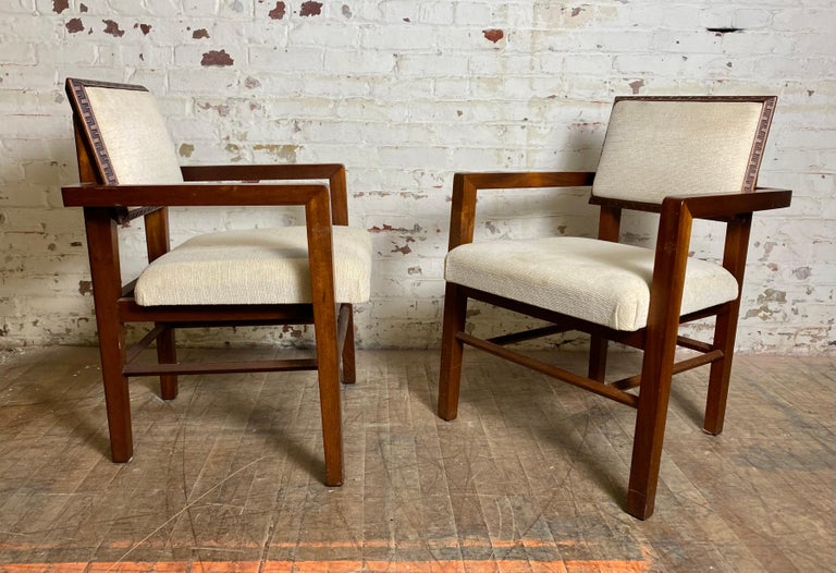Set '6' Taliesin Dining Chairs by Frank Lloyd Wright for Heritage ...