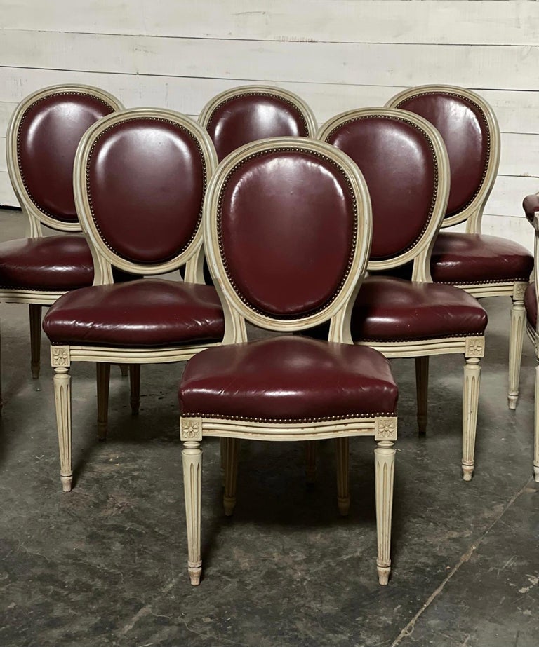 Set 8 French Dining Chairs For Sale at 1stDibs