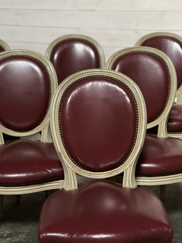 Set 8 French Dining Chairs For Sale at 1stDibs