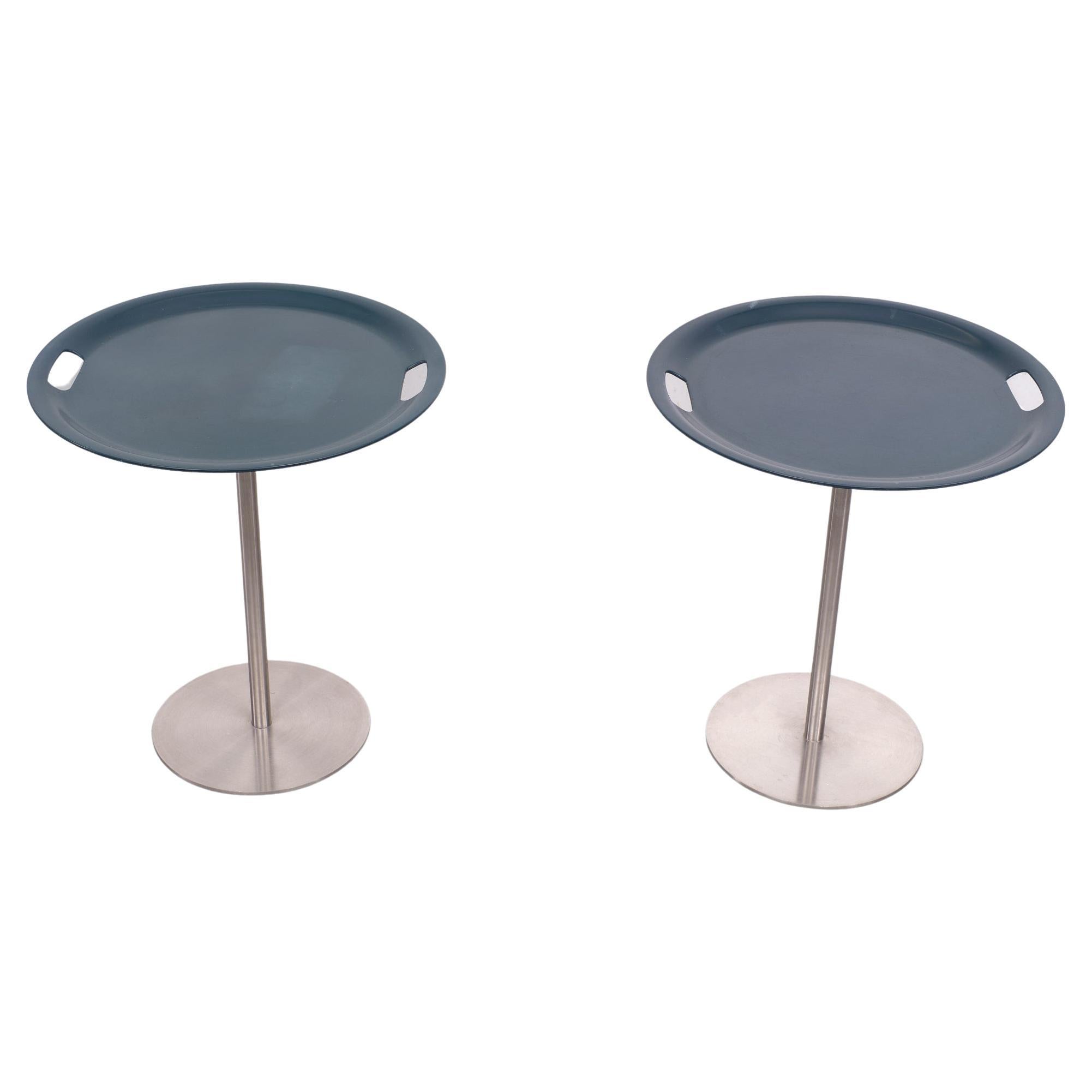 Set Alessi OP-LA Table/Tray, Petrol Blue by Jasper Morrison For Sale at ...