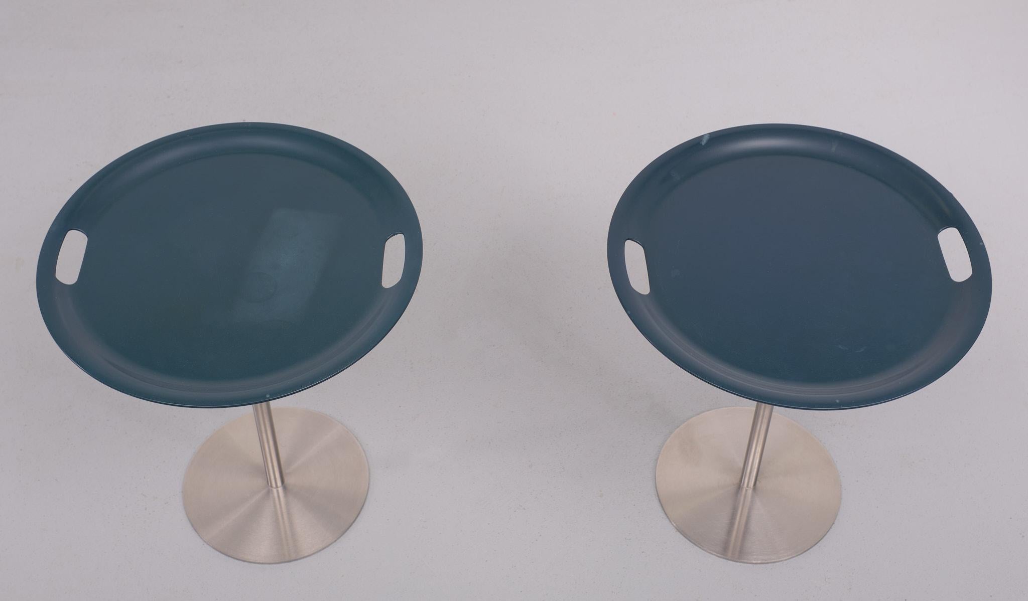 Set Alessi OP-LA Table/Tray, Petrol Blue by Jasper Morrison For Sale at ...