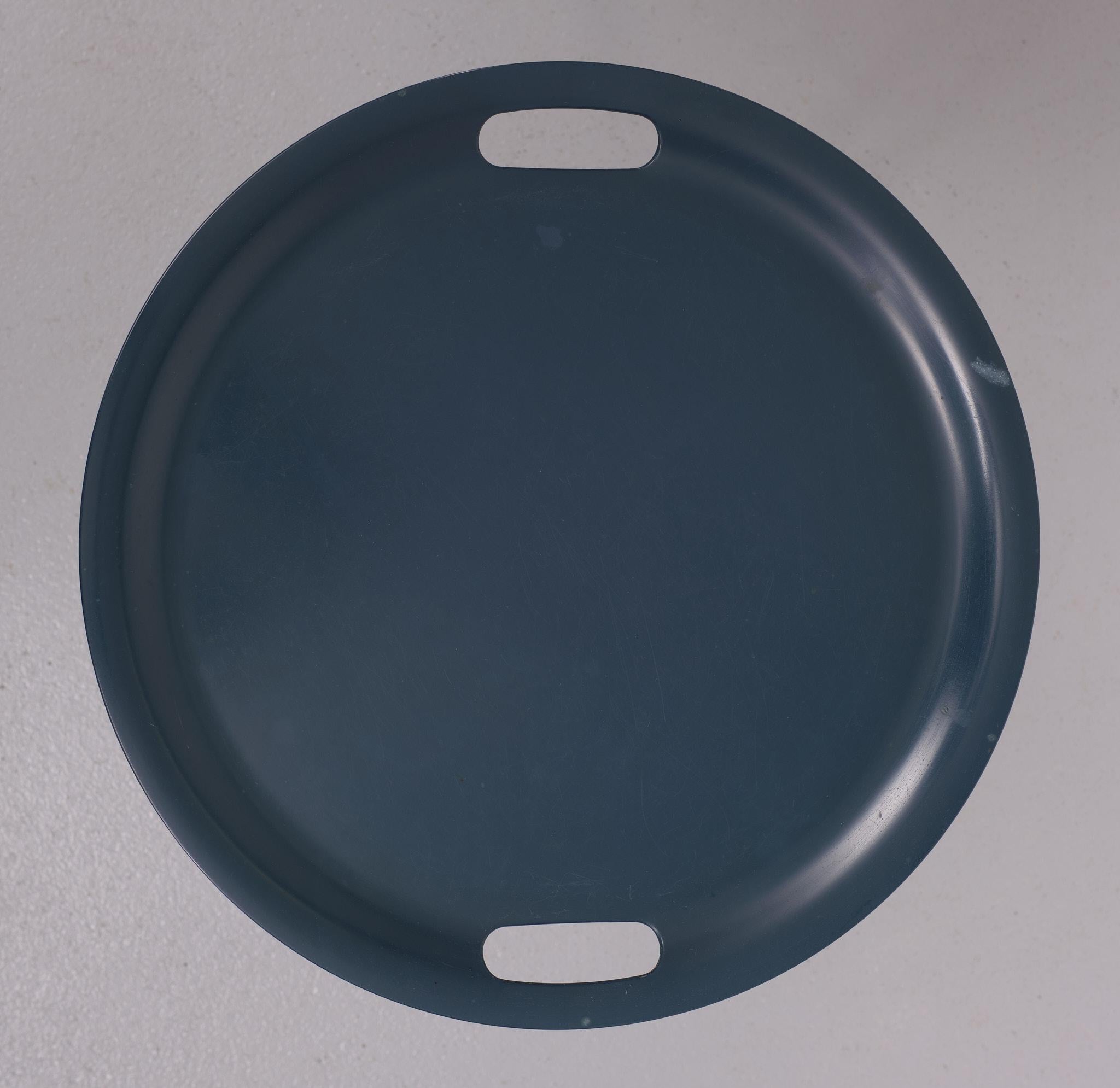 Set Alessi OP-LA Table/Tray, Petrol Blue by Jasper Morrison For Sale at ...