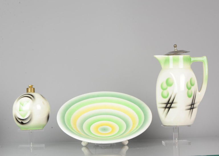 Set of Antique / Vintage German Art Deco Objects 1920-1930 Spritz Decor ...