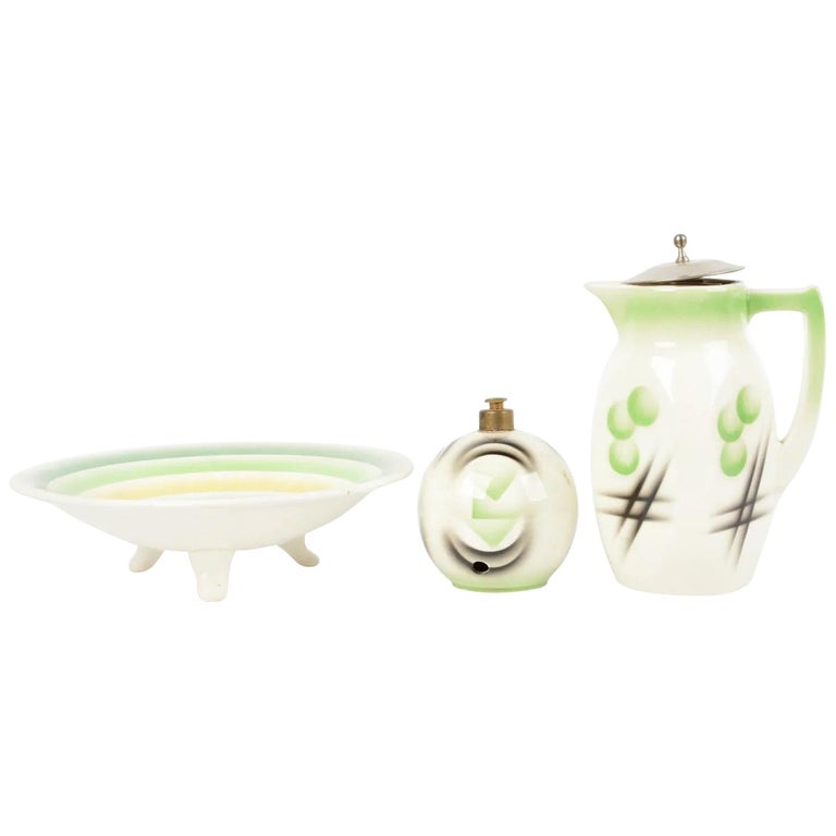 Set Antique / Vintage German Art Deco Objects 1920-1930 Spritz Decor ...
