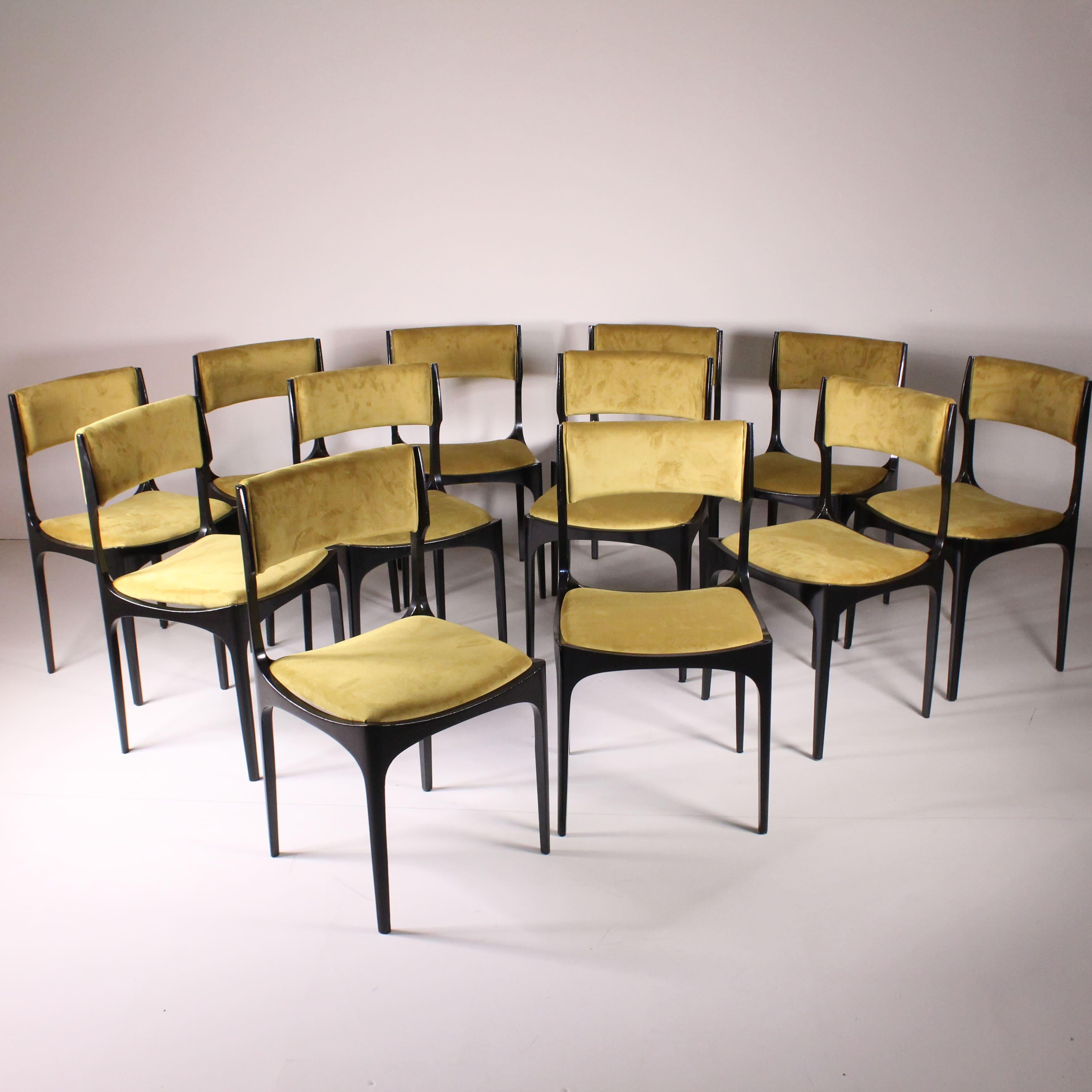 Set di 12 sedie, Giuseppe Gibelli per Sormani, 1960 For Sale at 1stDibs