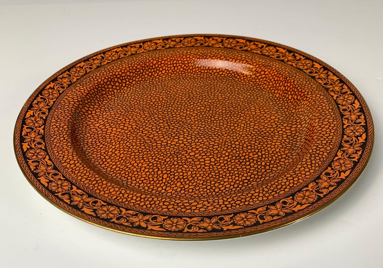 Set 11 Antique Dinner Plates Rust Color Masons Sharkskin Pattern Circa ...