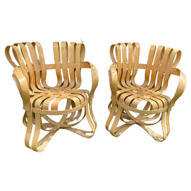 Set Frank Gehry Cross Check Chairs For Sale at 1stDibs