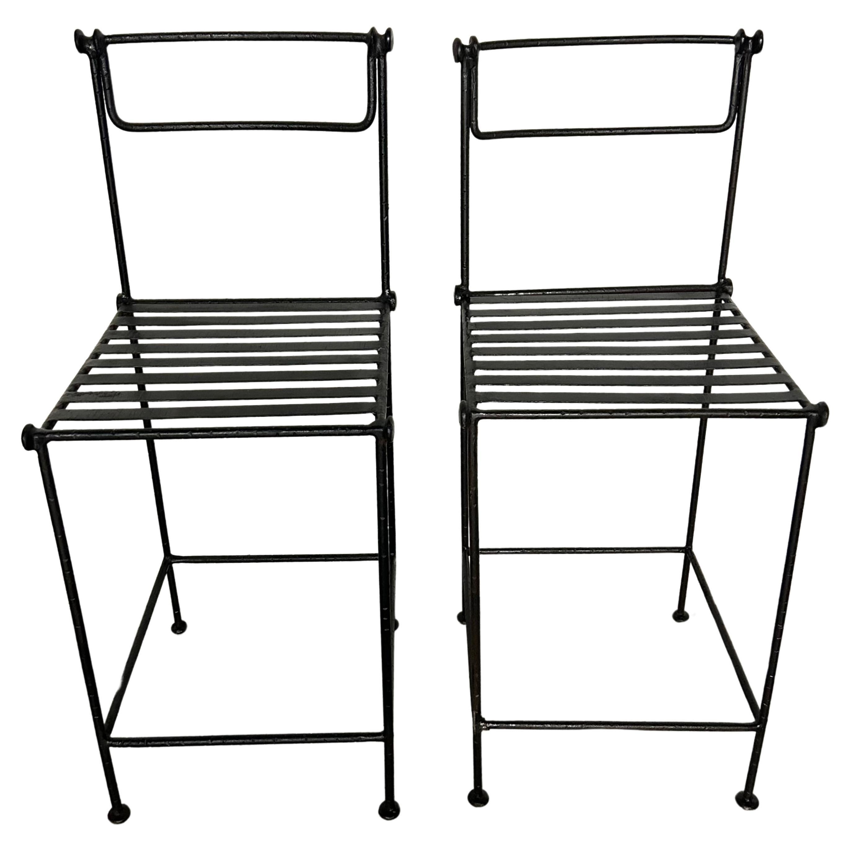 Palecek Counter Stool " Havana " Swivel Abaca Wrought Iron at 1stDibs ...