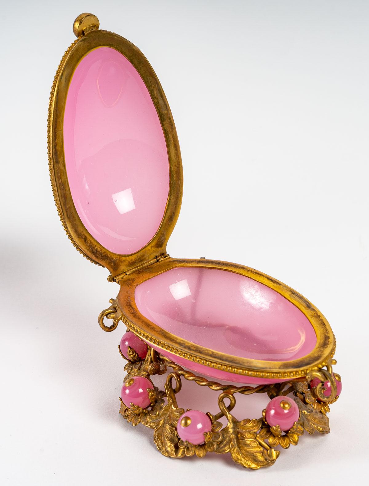 Set in Pink Opaline of the Bottles and the Boxes at 1stDibs