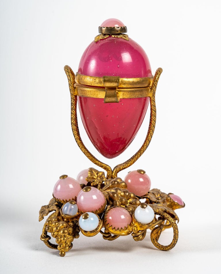 Set in Pink Opaline of the Bottles and the Boxes at 1stDibs