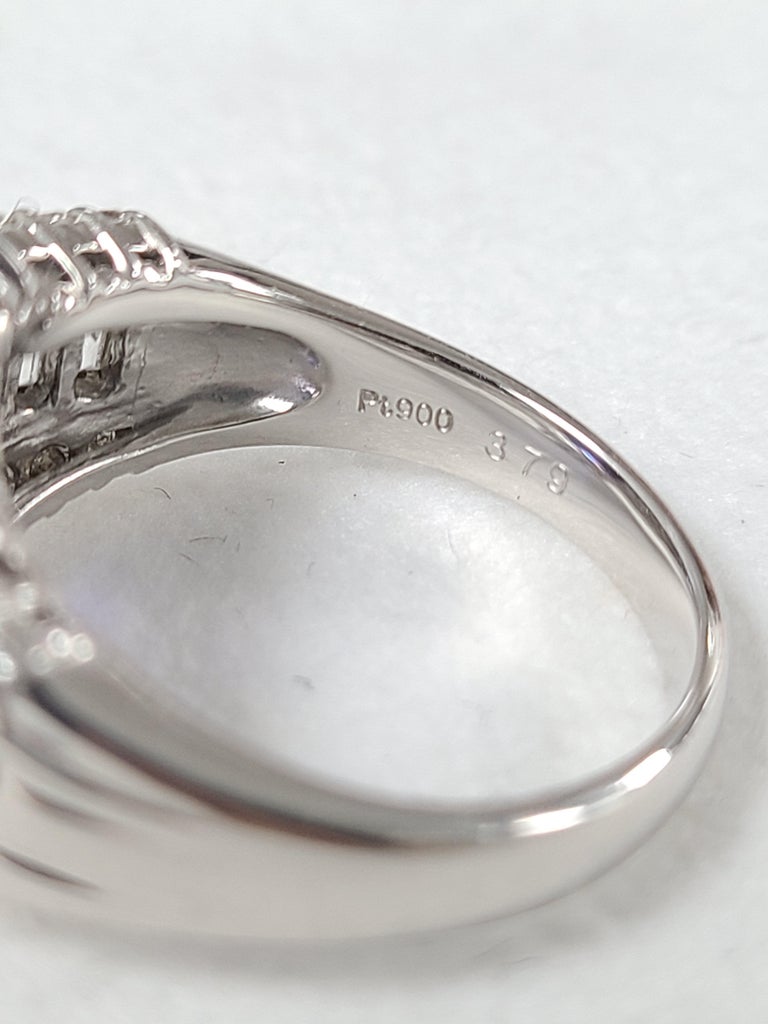 Platinum PT900 Tanzanite Diamond Ring at 1stDibs