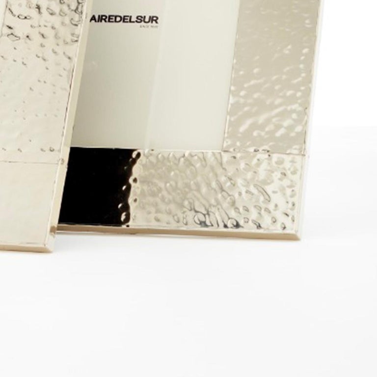 Set Misiones Medium and Large Alpaca Silver and Agate Stone Photoframes ...