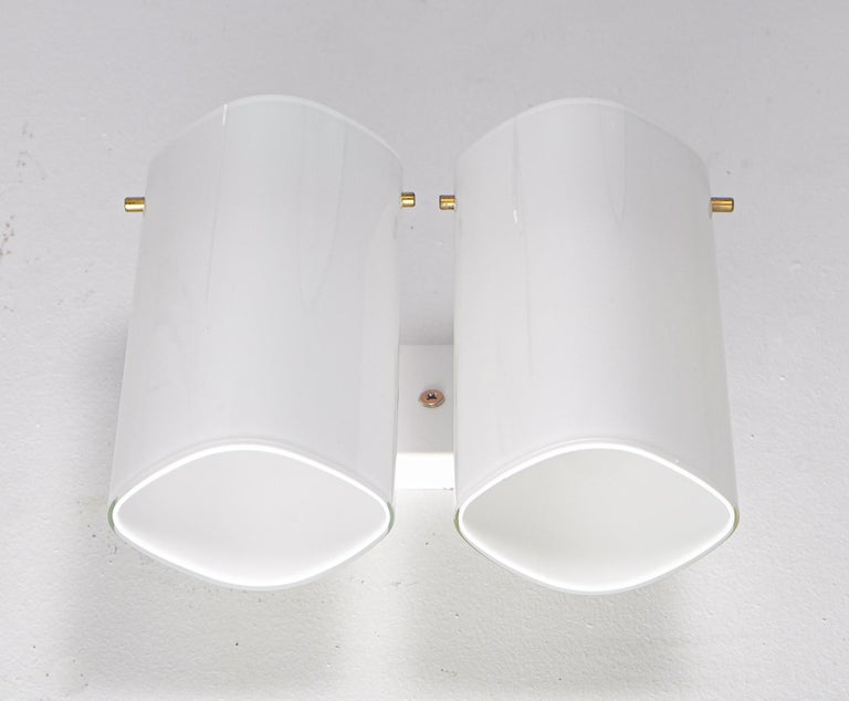 Set of 10 "Ark" Wall Lamps by Gert Nyström, Fagerhults, Sweden, 1960s ...