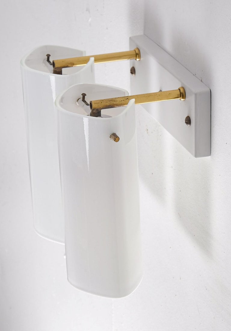 Set of 10 "Ark" Wall Lamps by Gert Nyström, Fagerhults, Sweden, 1960s ...