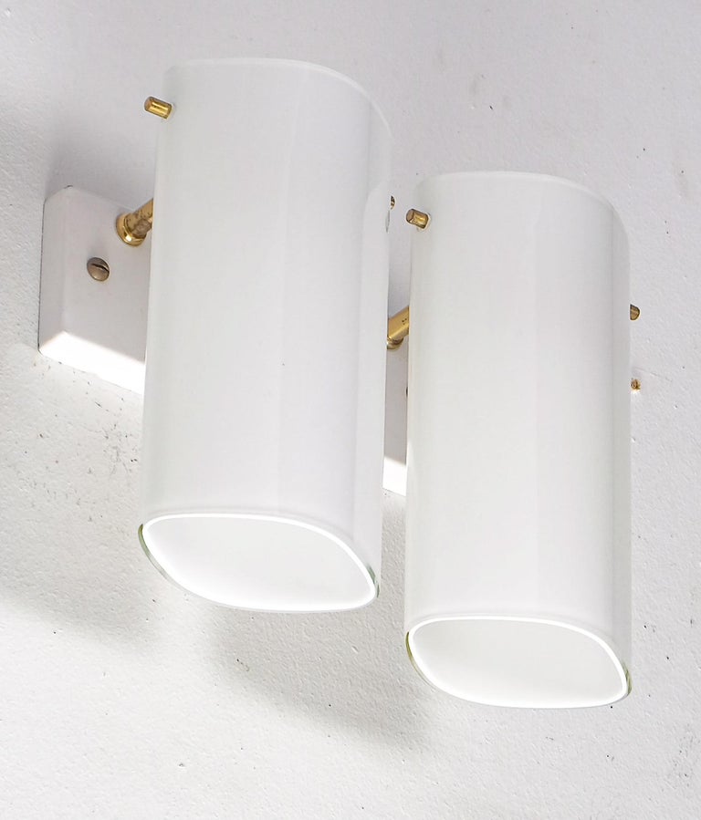 Set of 10 "Ark" Wall Lamps by Gert Nyström, Fagerhults, Sweden, 1960s ...