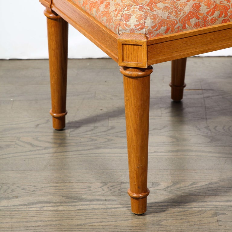 Set of 10 Art Deco Director Style Dining Chairs in Hand-Rubbed Oak For ...