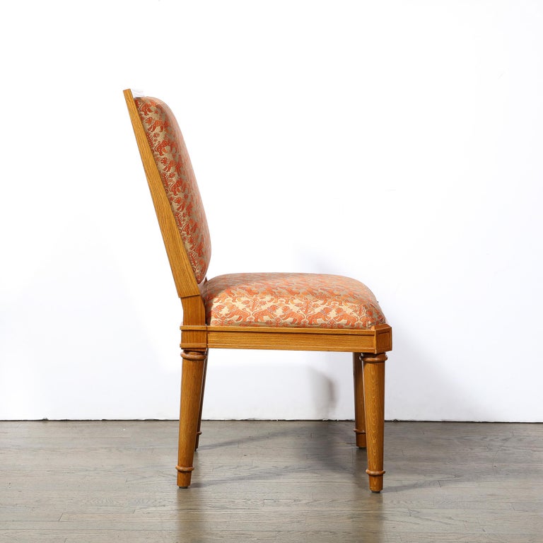 Set of 10 Art Deco Director Style Dining Chairs in Hand-Rubbed Oak For ...