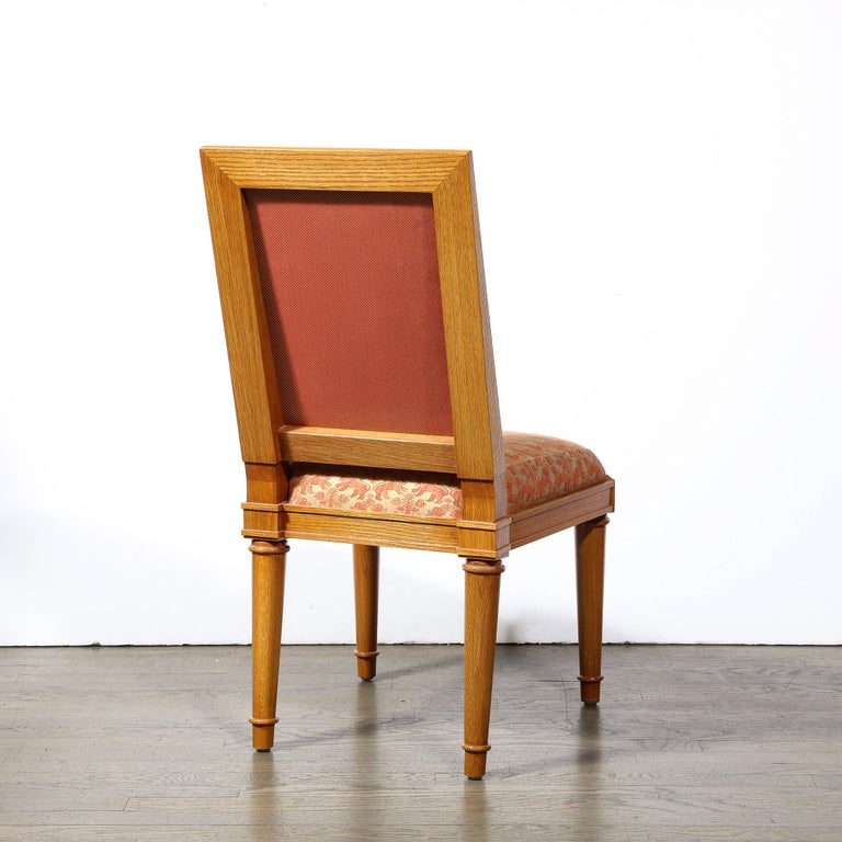 Set of 10 Art Deco Director Style Dining Chairs in Hand-Rubbed Oak For ...