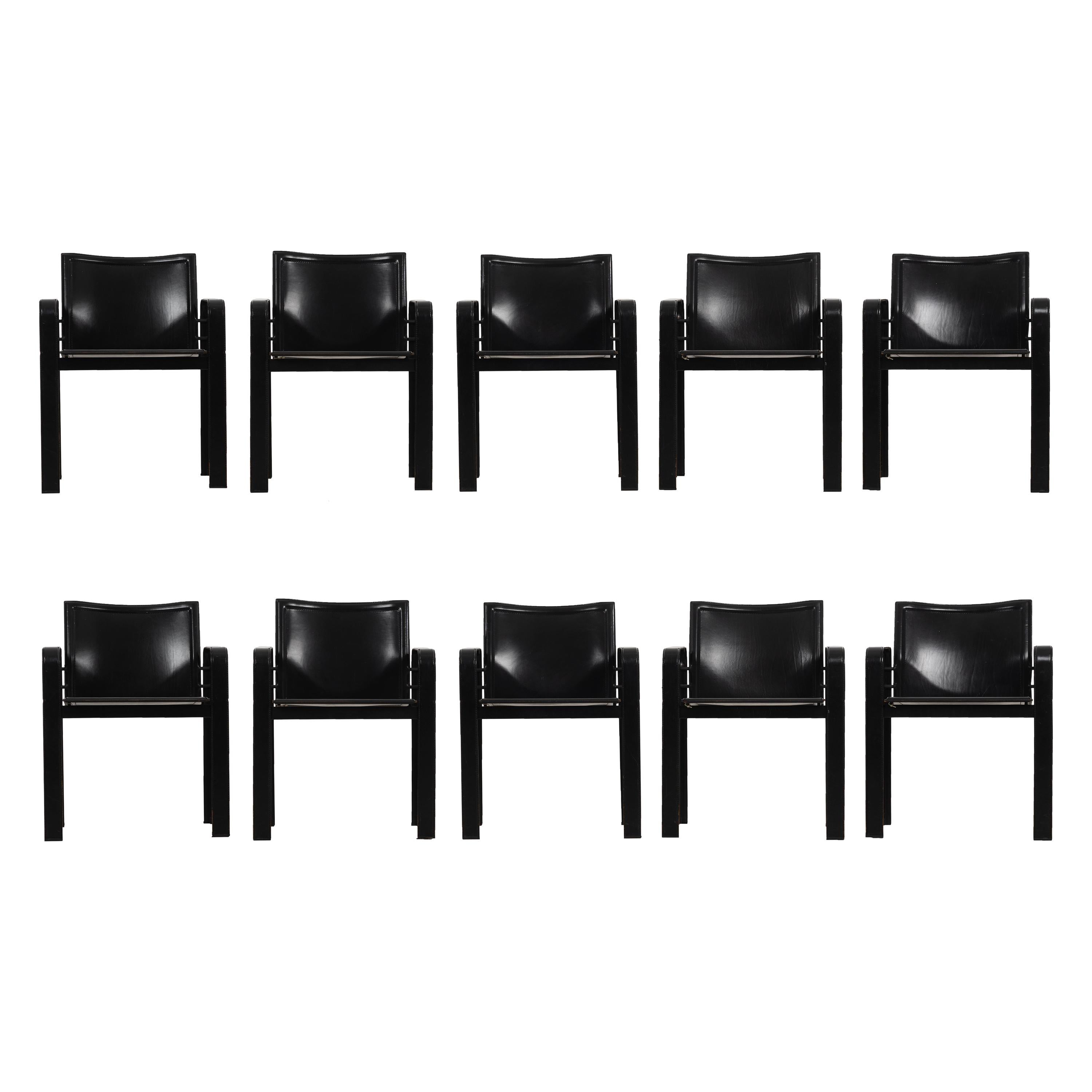 Set of 10 Dining Chairs by Matteograssi, Italy For Sale at 1stDibs