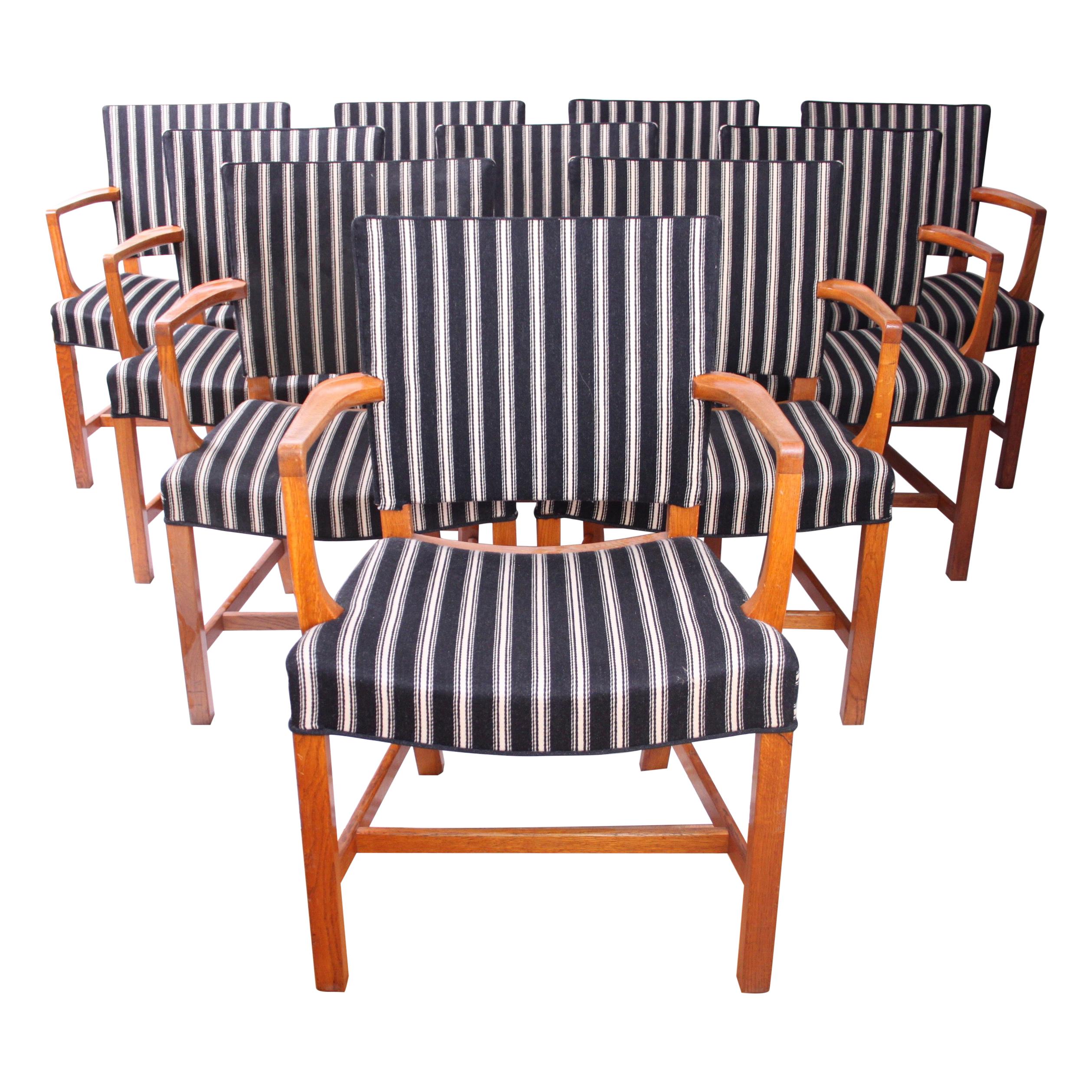 Set of 10 Kaare Klint Red Armchairs at 1stDibs