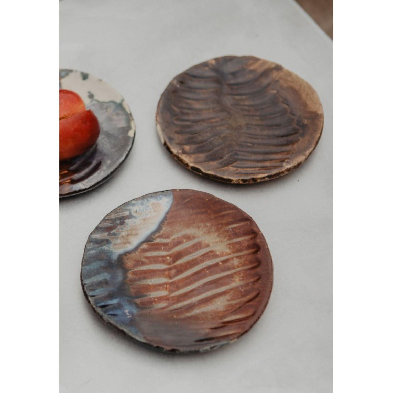 Set Of 10 M Assiette Plates by Mylene Niedzialkowski For Sale at 1stDibs