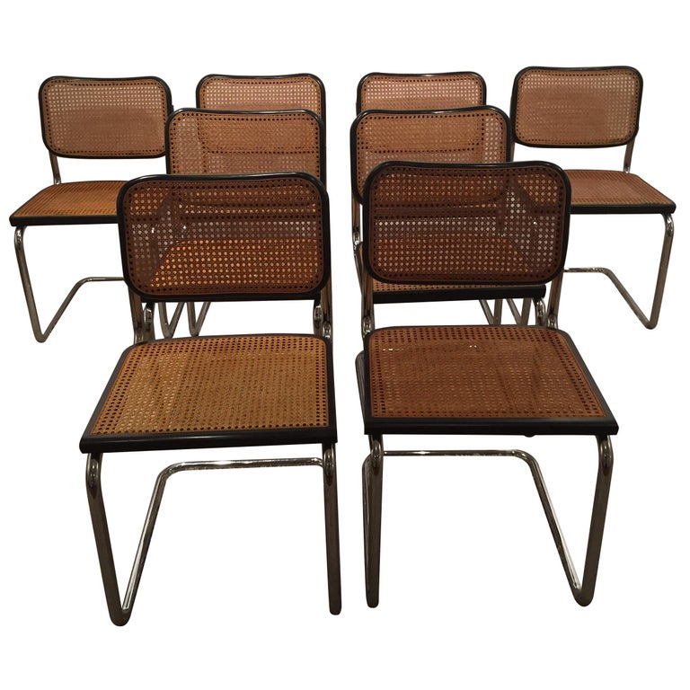Set of 10 Marcel Breuer Vintage Cesca Vintage Chairs at 1stDibs
