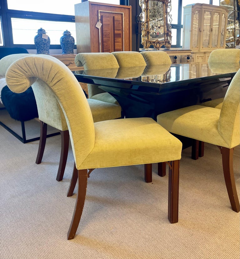 Set of 10 Schneller and Sons Chinese Chippendale Sleigh Back Dining ...