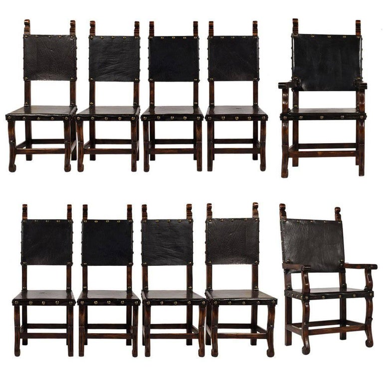 Pair of Antique Spanish Colonial Style Barley Twist Chairs. 1890s at ...