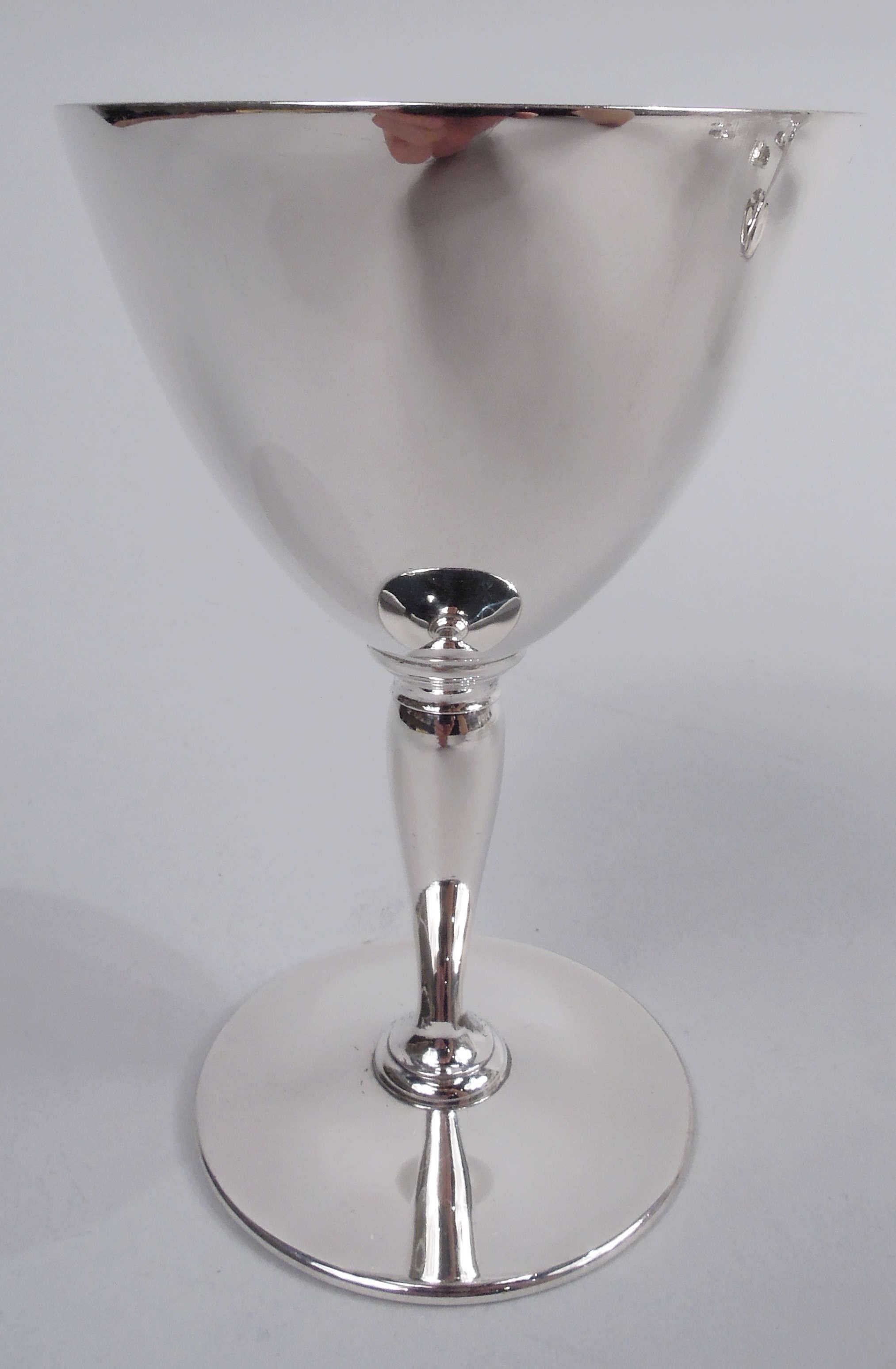 Set of 10 Tiffany American Art Deco Sterling Silver Cocktail Cups For ...