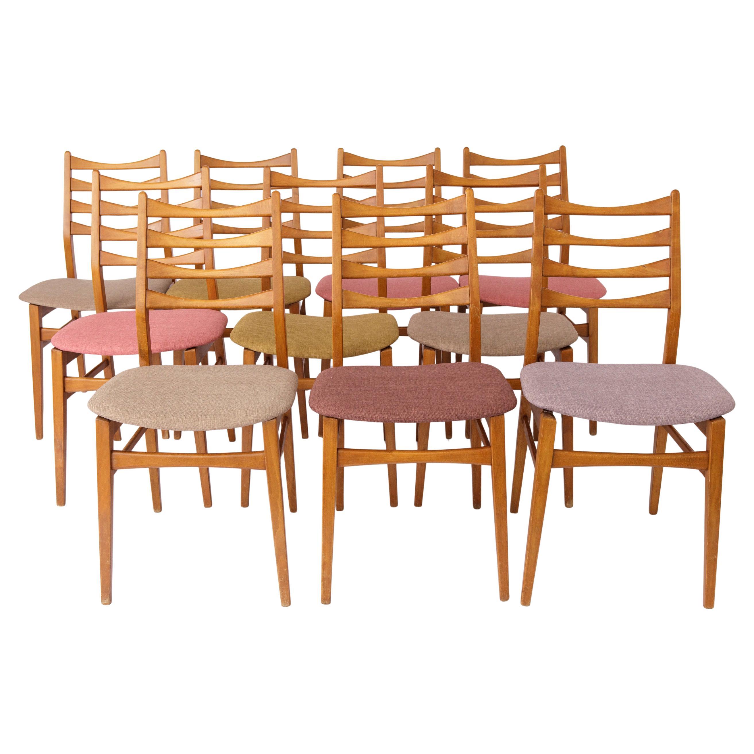 Set of 10 Vintage Chairs from the 1960s - Mid-Century German Design For ...