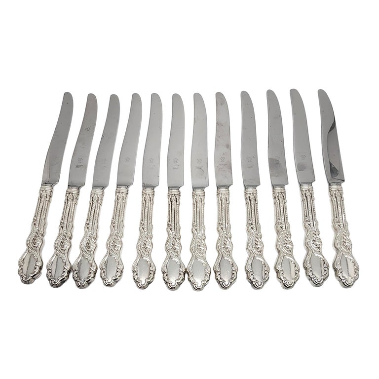 Set of 11 Gorham Versailles Sterling Silver Handle Stainless Blade ...