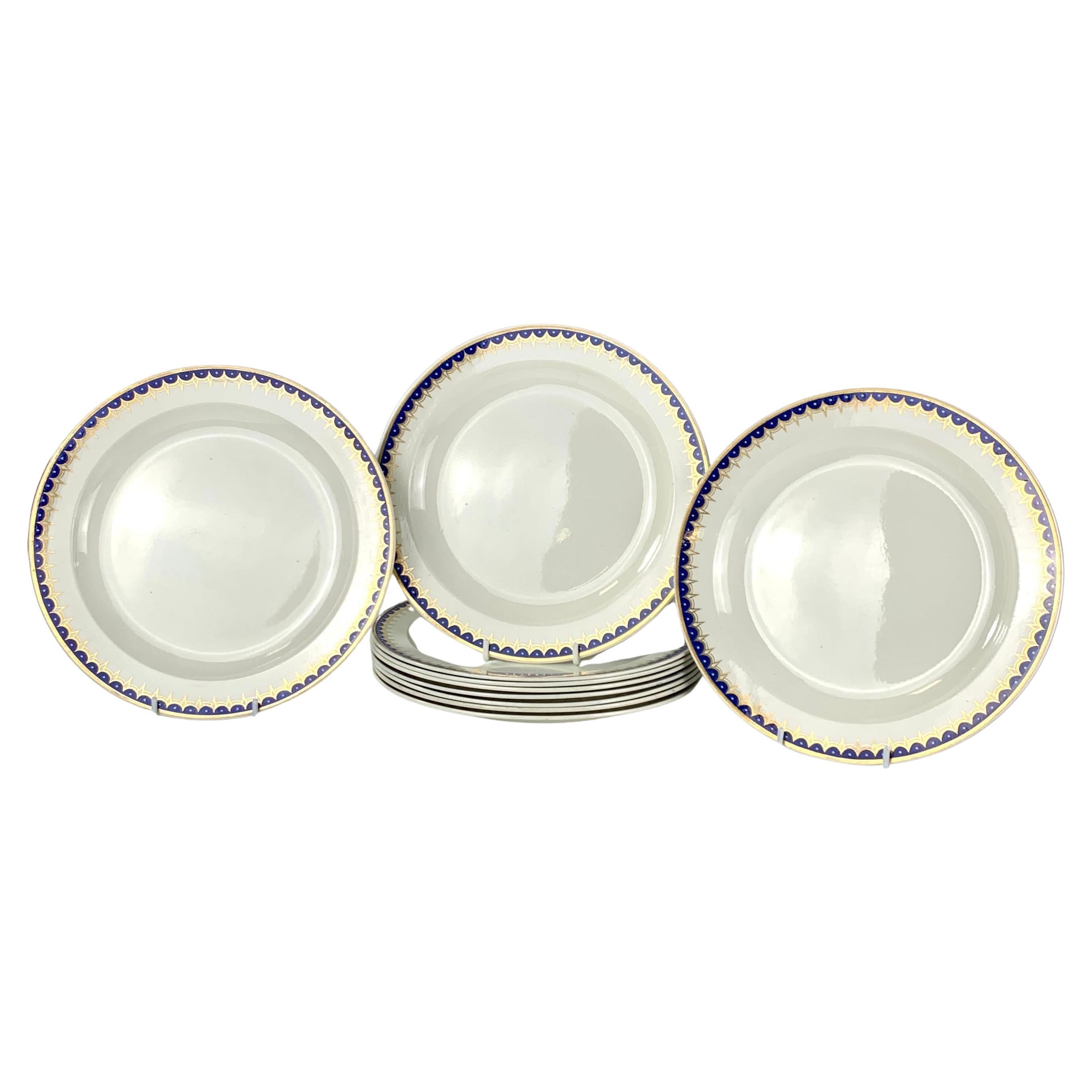 1830s English Blue and White Thomas Mayer Stoneware Canova Pattern ...