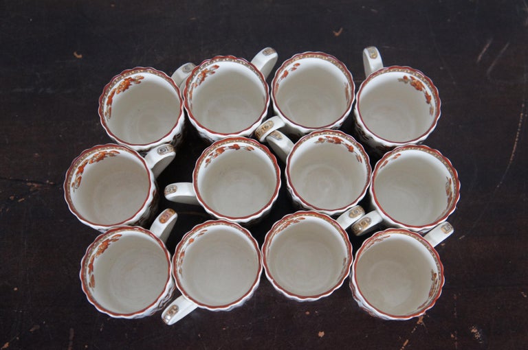 Set of 12 Copeland Spode India Tree Demitasse Cups Coffee Espresso Mug Rust Vtg at 1stDibs ...
