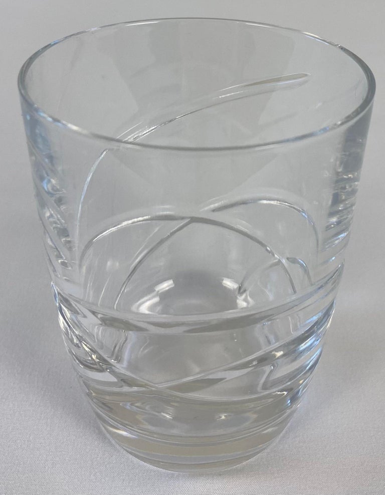 Set Of 12 Cut Crystal Liquor Whiskey Or Liquor Glasses By Lenox For